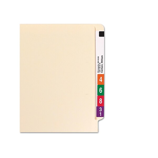 Smead End-Tab File Folders, Reinforced Straight-Cut Tab, 1-1/2 ...
