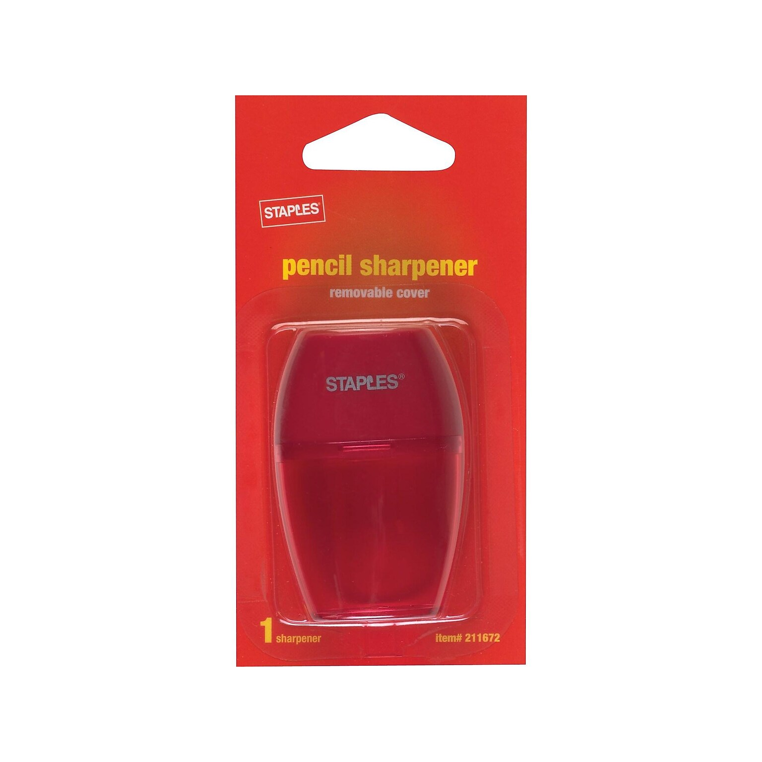 Staples® Manual Pencil Sharpener, Assorted Colors (10896-CC) | Quill.com