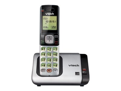 VTech CS5119-2/CS6719 2-Handset Cordless Telephone, Silver/Black ...