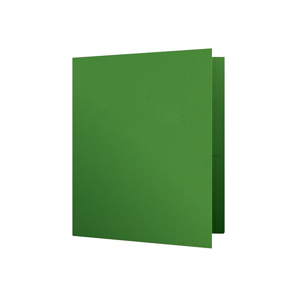 Oxford 2-Pocket Presentation Folders, Green, 25/Box (OXF 57503) | Quill.com