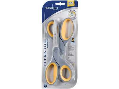 Westcott Titanium Bonded 8" Glide Multi-Purpose/Heavy Duty Scissors ...