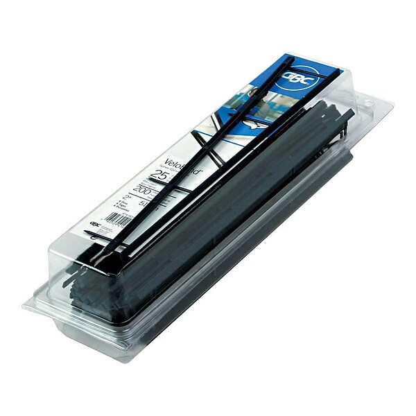Swingline GBC VeloBind 1 1/2" Plastic Strip Binding Spine, 200 Sheet ...