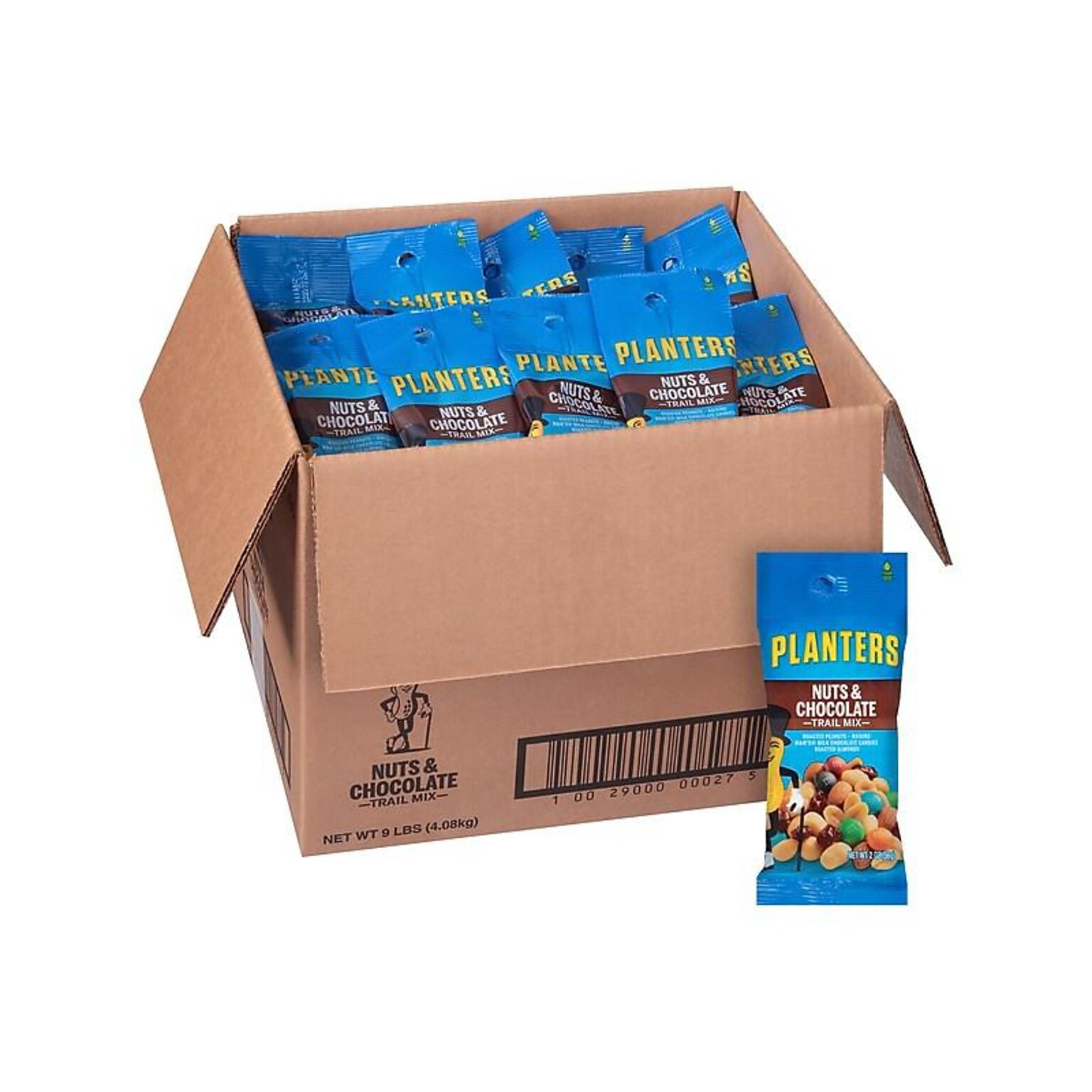 Planters Nuts & Chocolate Trail Mix, 2 oz., 72 Bags/Pack (GEN00270 ...