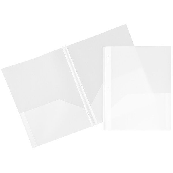 JAM Paper POP 2-Pocket Plastic Folders with Metal Prongs Fastener ...