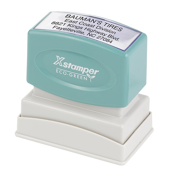 Custom Xstamper® N12 Pre-inked Stamp, 1" x 2" | Quill.com