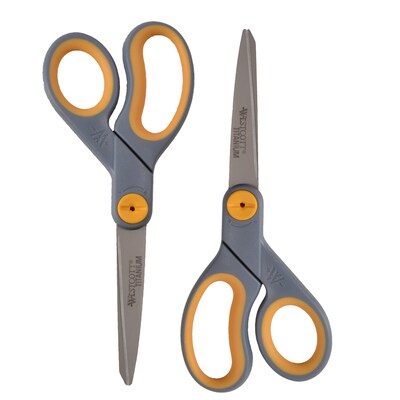 Westcott Titanium Glide 8" Multi-Purpose/Heavy Duty Scissors, Sharp Tip ...
