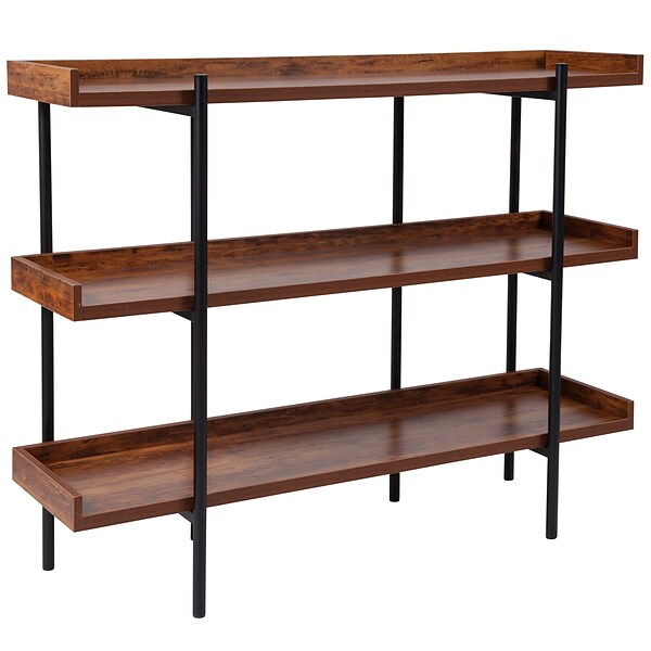 Flash Furniture HERCULES Series 18" Storage Shelf, Rustic (JN2542B3 ...