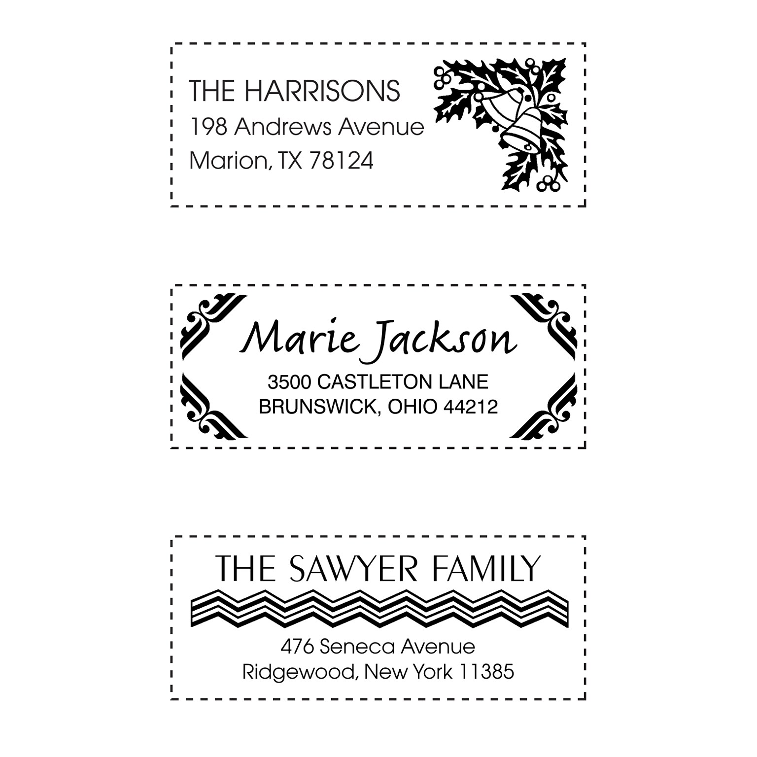 Custom 2000 Plus® PrintPro™ 40 Self-Inking Holiday Stamp, 13/16" x 2-3/ ...